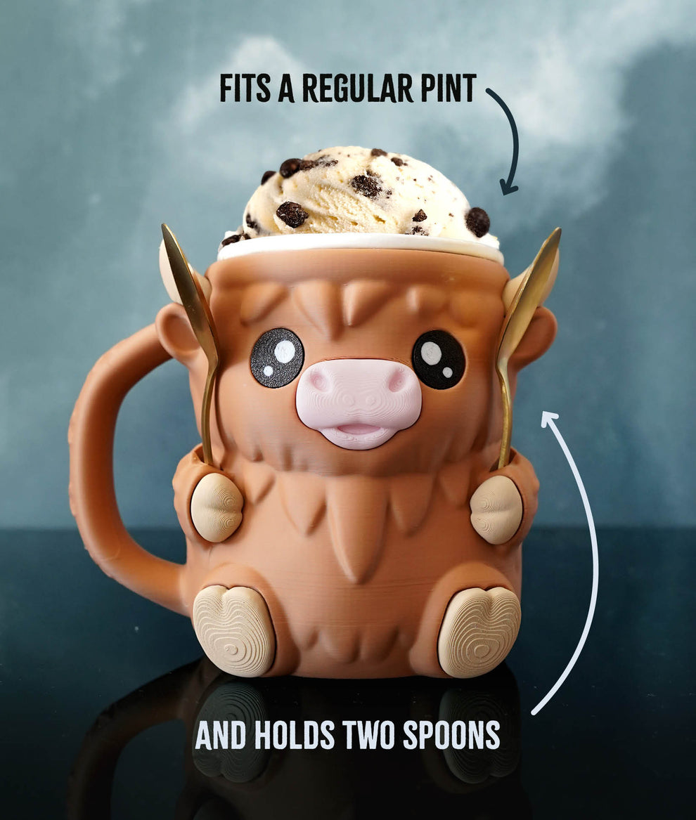 Ferdinand, the Highland Cow Ice Pint Holder – LeHa-Design